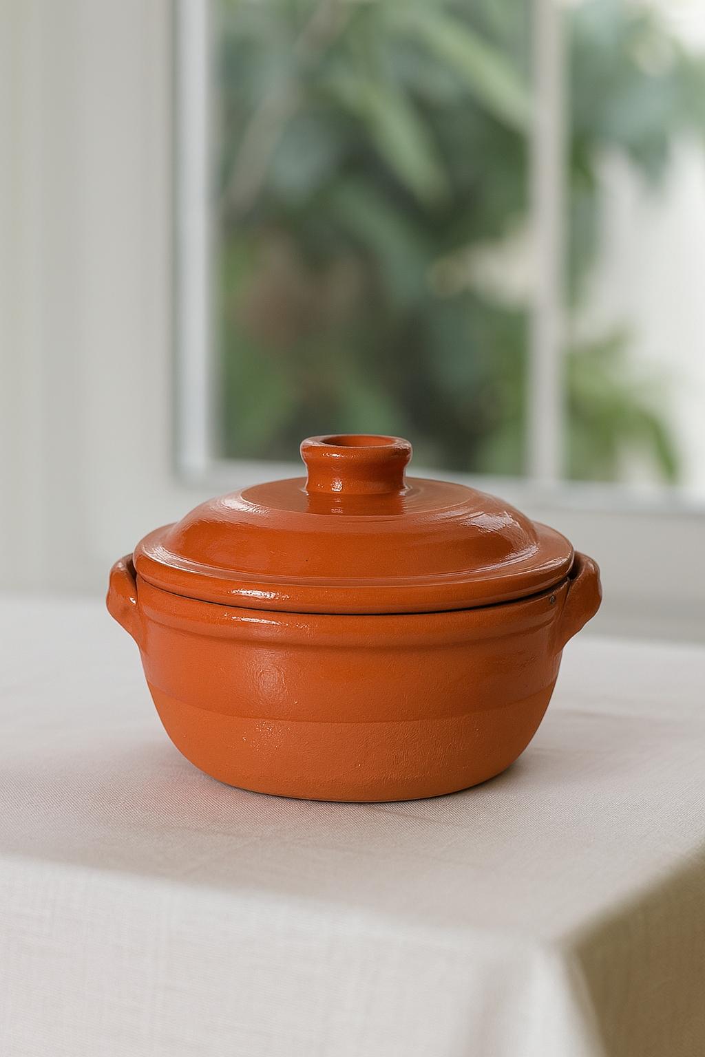 Terracotta Cooking pot Large with lid – Bella Vita Creations